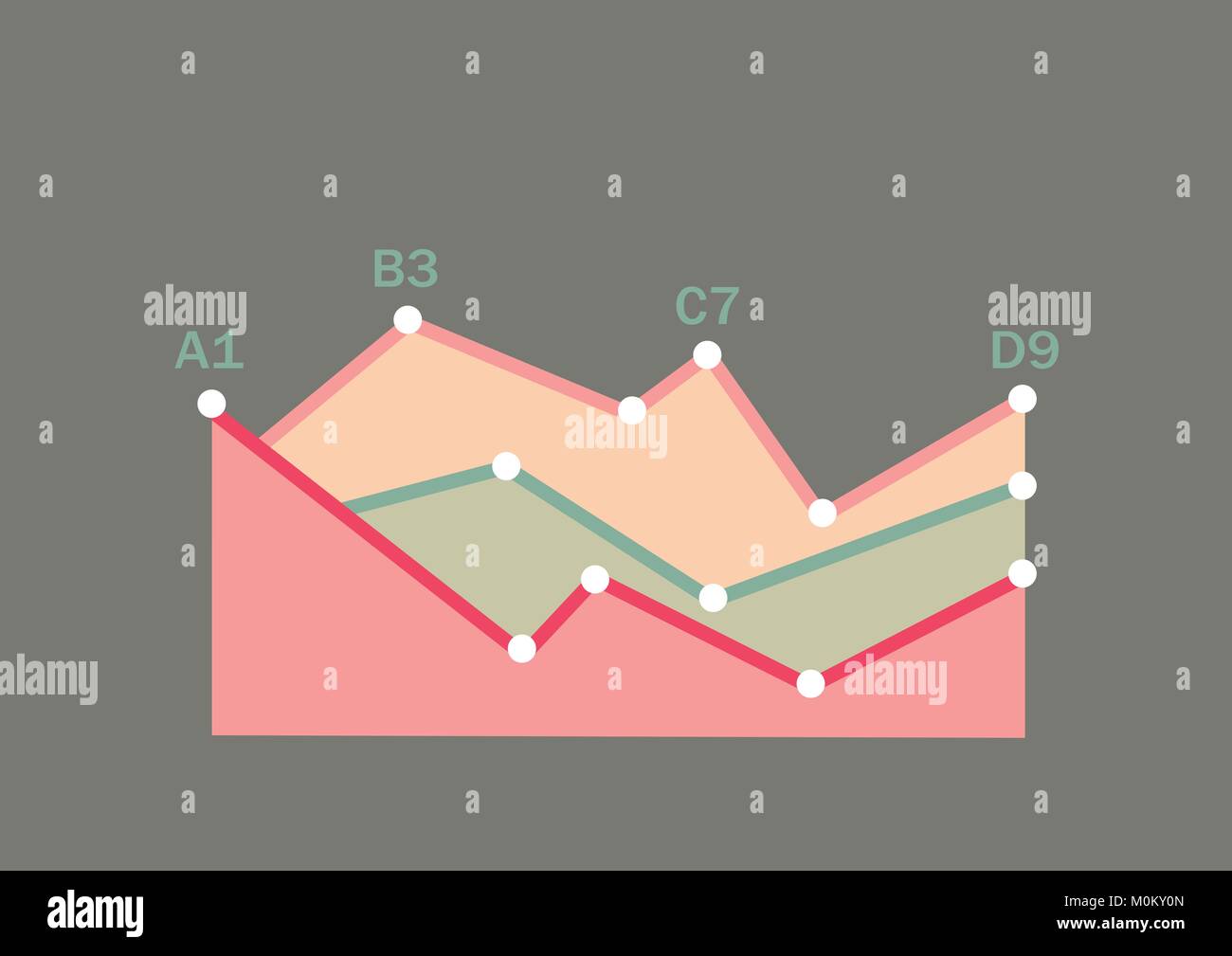 colorful chart statistics Stock Photo - Alamy