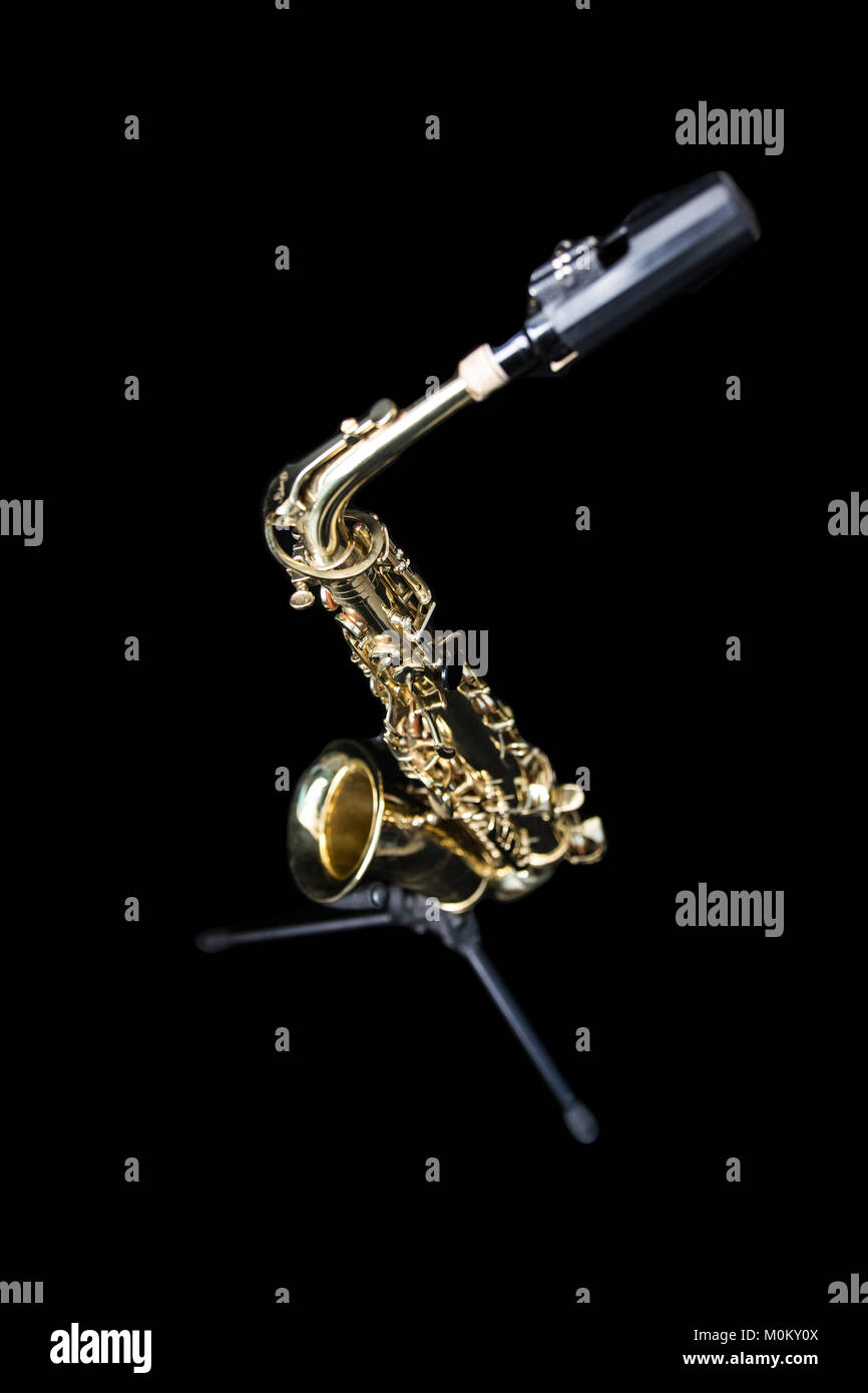 Saxophone view hi-res stock photography and images - Alamy