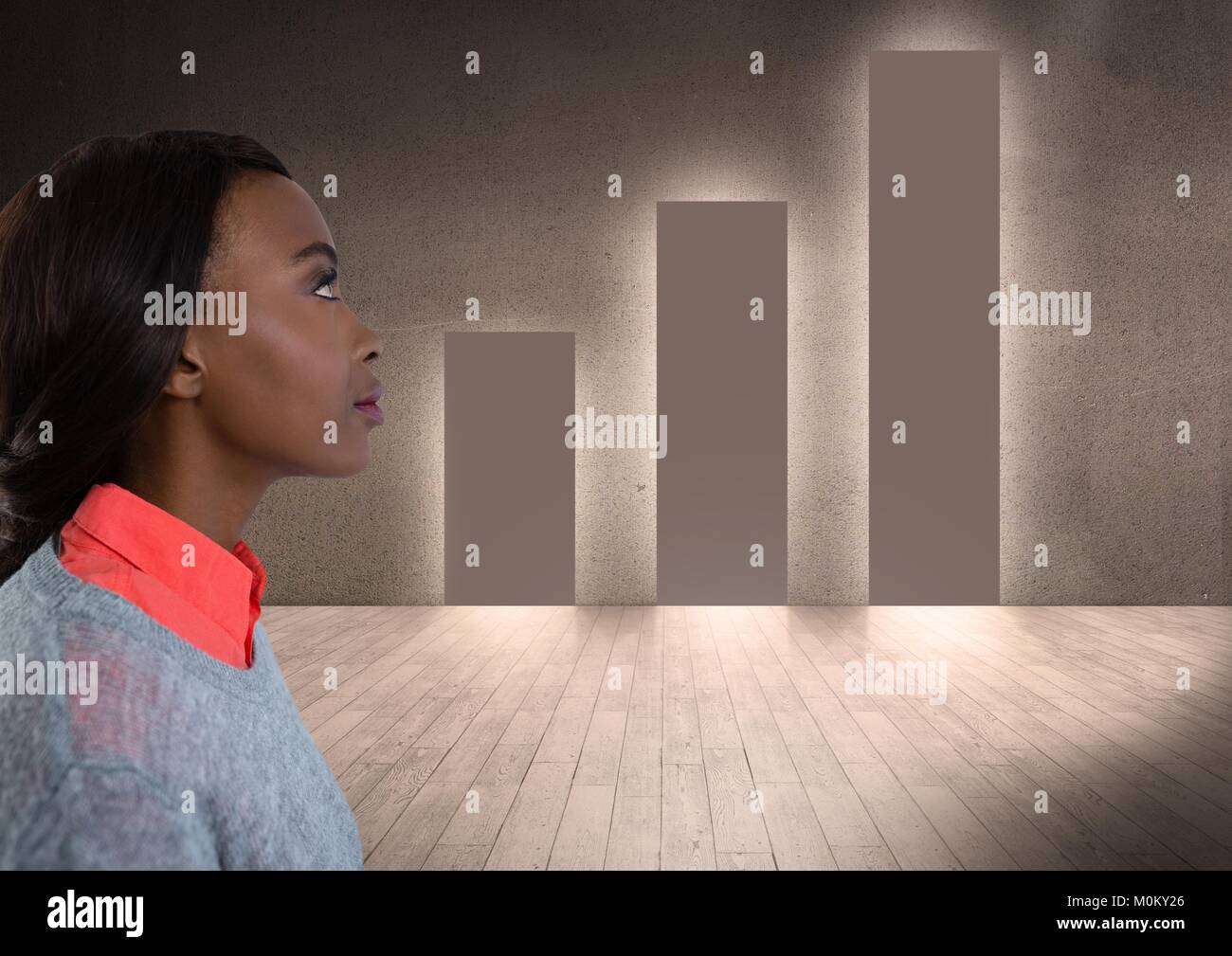 Data analysis young woman hi-res stock photography and images - Alamy