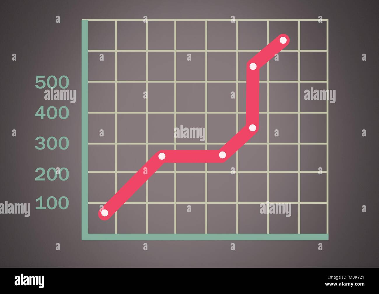 chart statistics grid on grey background Stock Photo - Alamy