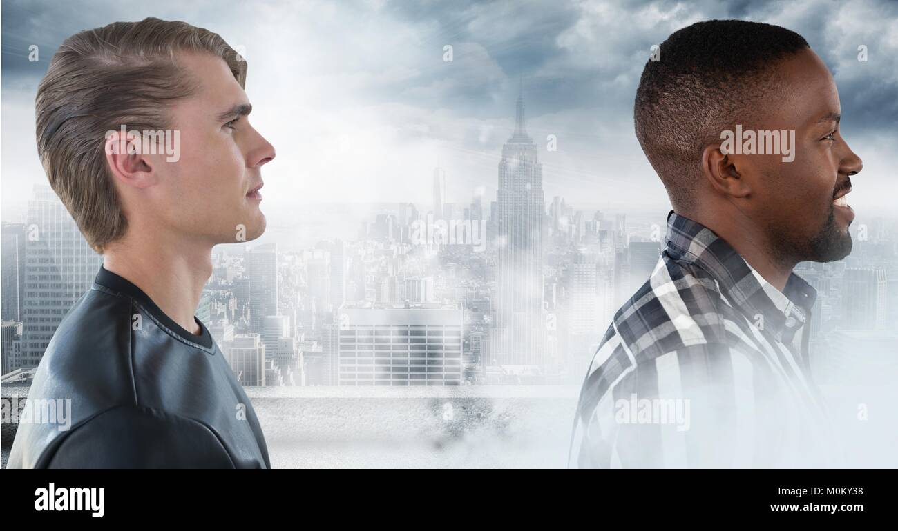 Two smoking men smoke fume hi-res stock photography and images - Alamy