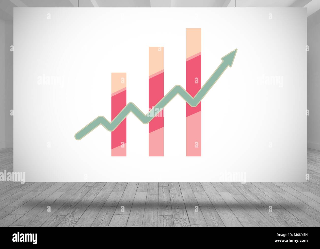 colorful chart statistics on whiteboard Stock Photo - Alamy