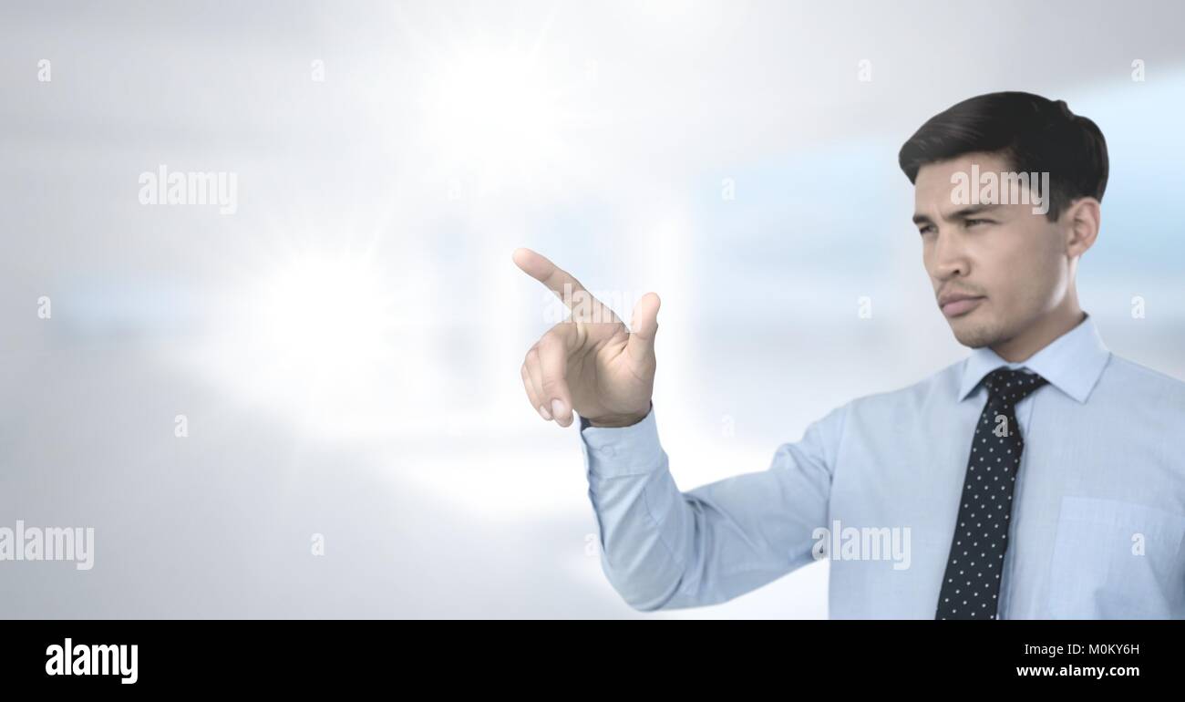 Person pointing the way hi-res stock photography and images - Alamy