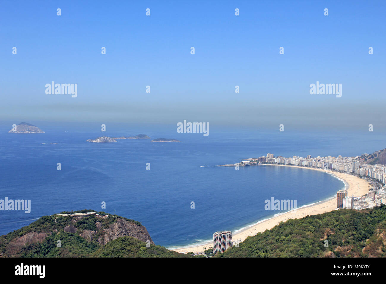 Copacabana Beach from Up High Stock Photo - Alamy