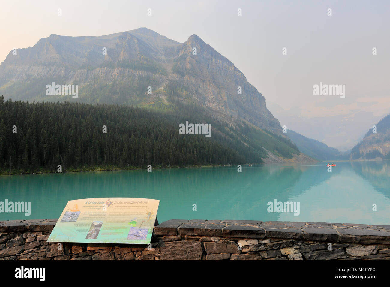 The glacial Lake Louise, Banff national Park, UNESCO World Heritage ...