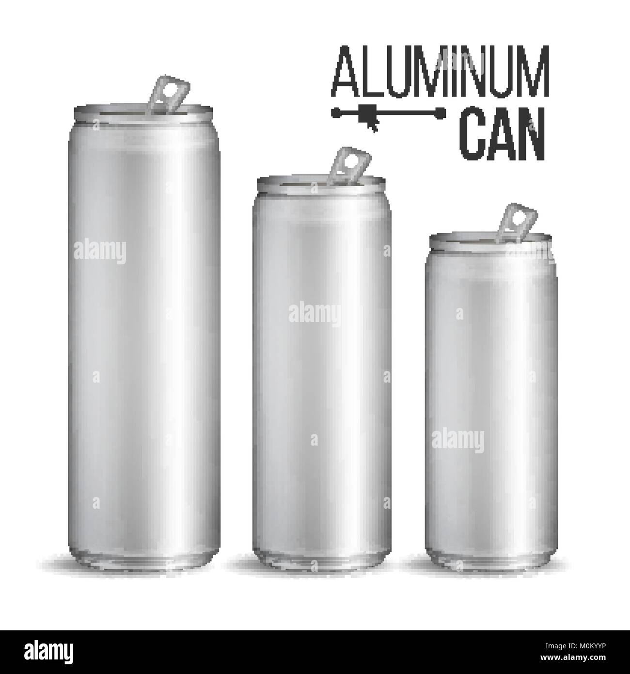 Aluminium Cans Vector. Silver Can. Branding Design. Blank Can Beer Of ...