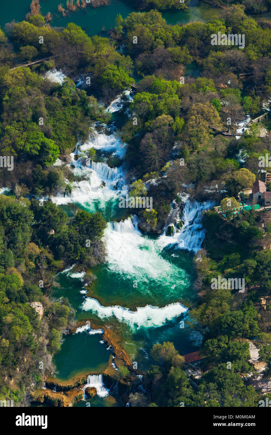 Skradinski buk waterfall in Krka National Park, Croatia Stock Photo - Alamy