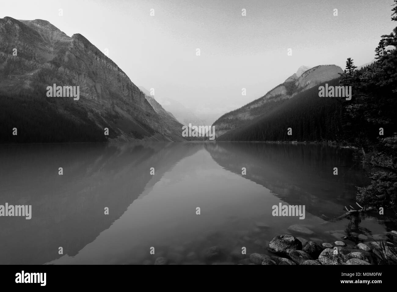 The glacial Lake Louise, Banff national Park, UNESCO World Heritage ...