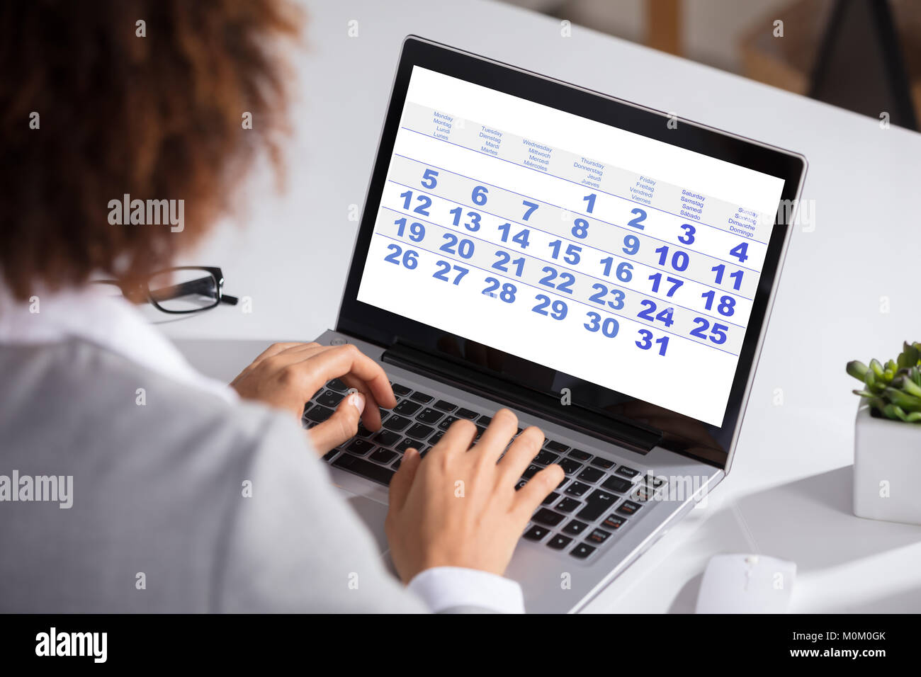 Digital daily schedule hi-res stock photography and images - Alamy