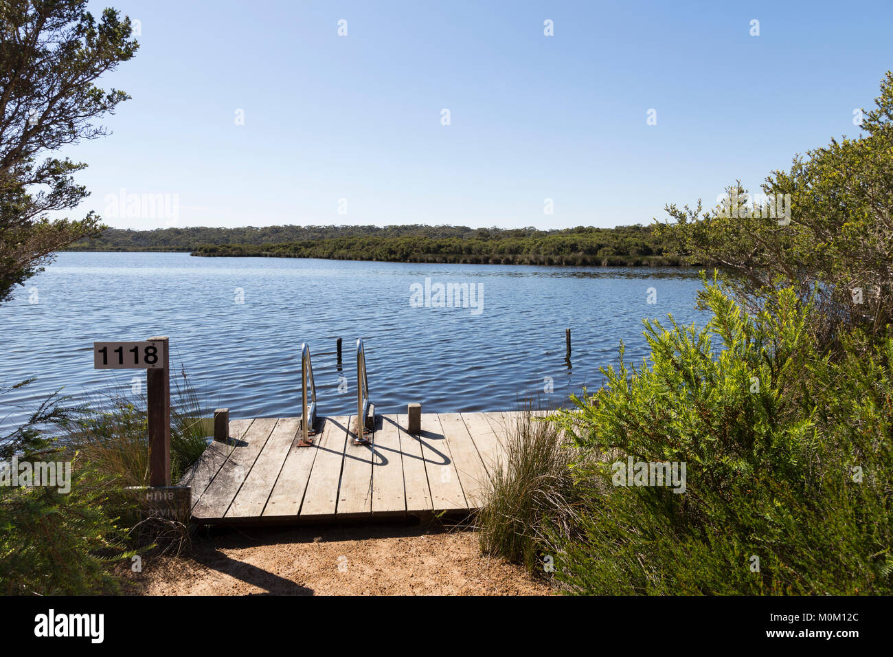 A boat mooring / landing stage on Molloy Island, Augusta, Western ...