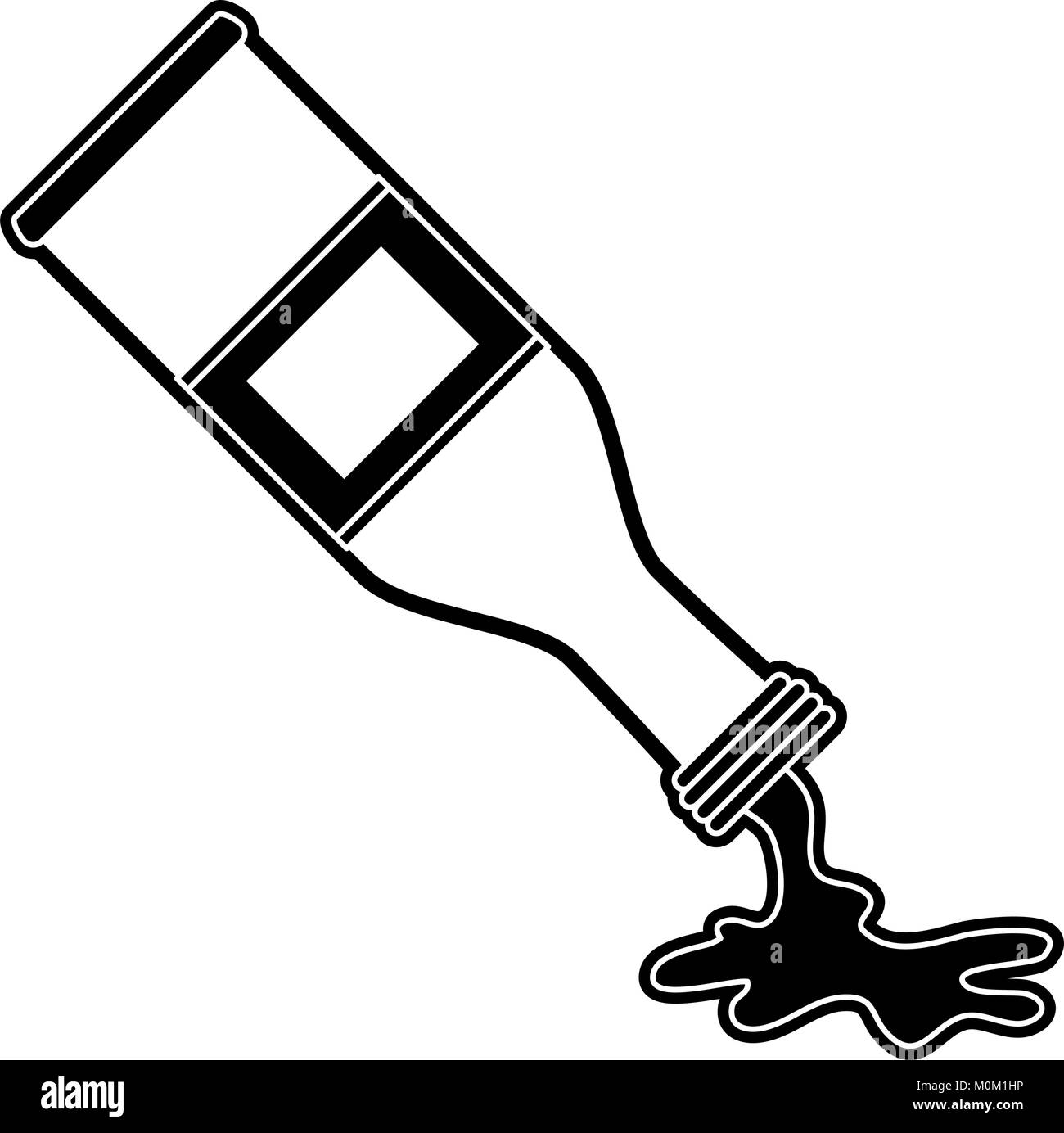 Ketchup hot pepper isolated Black and White Stock Photos & Images - Alamy