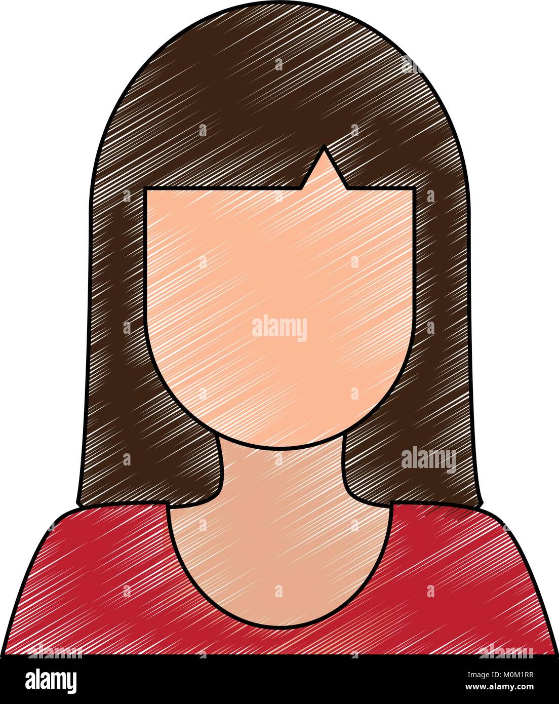 Woman faceless profile Stock Vector Image & Art - Alamy