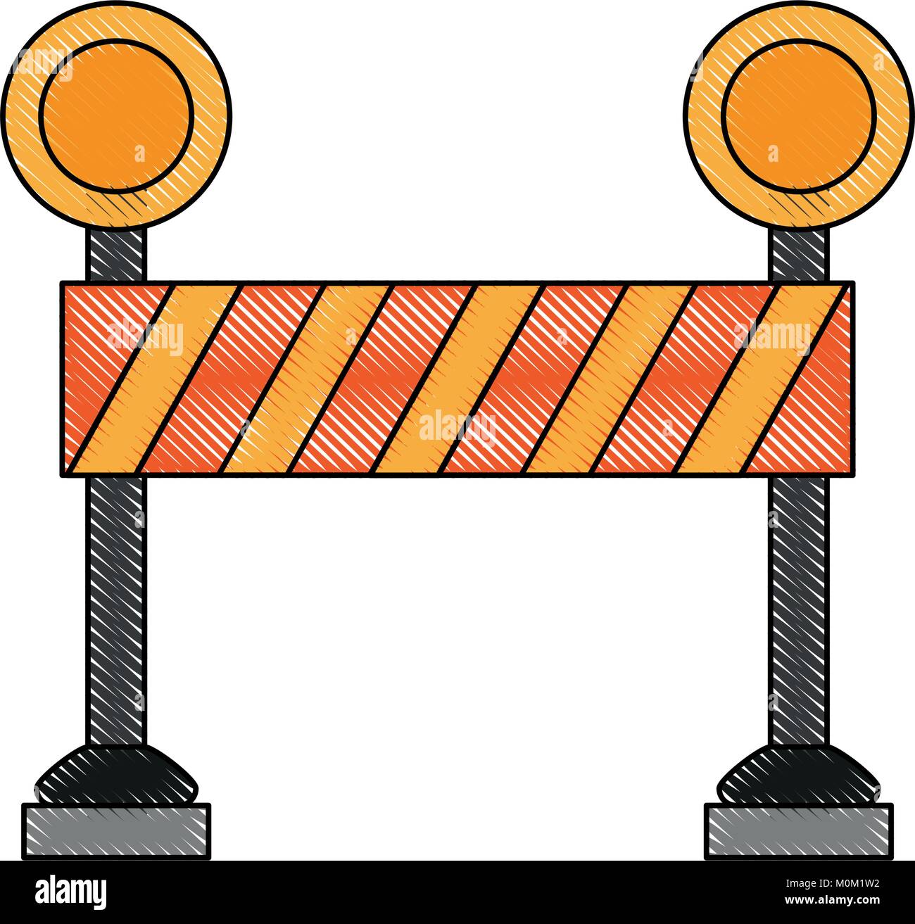Construction barrier isolated Stock Vector Image & Art - Alamy