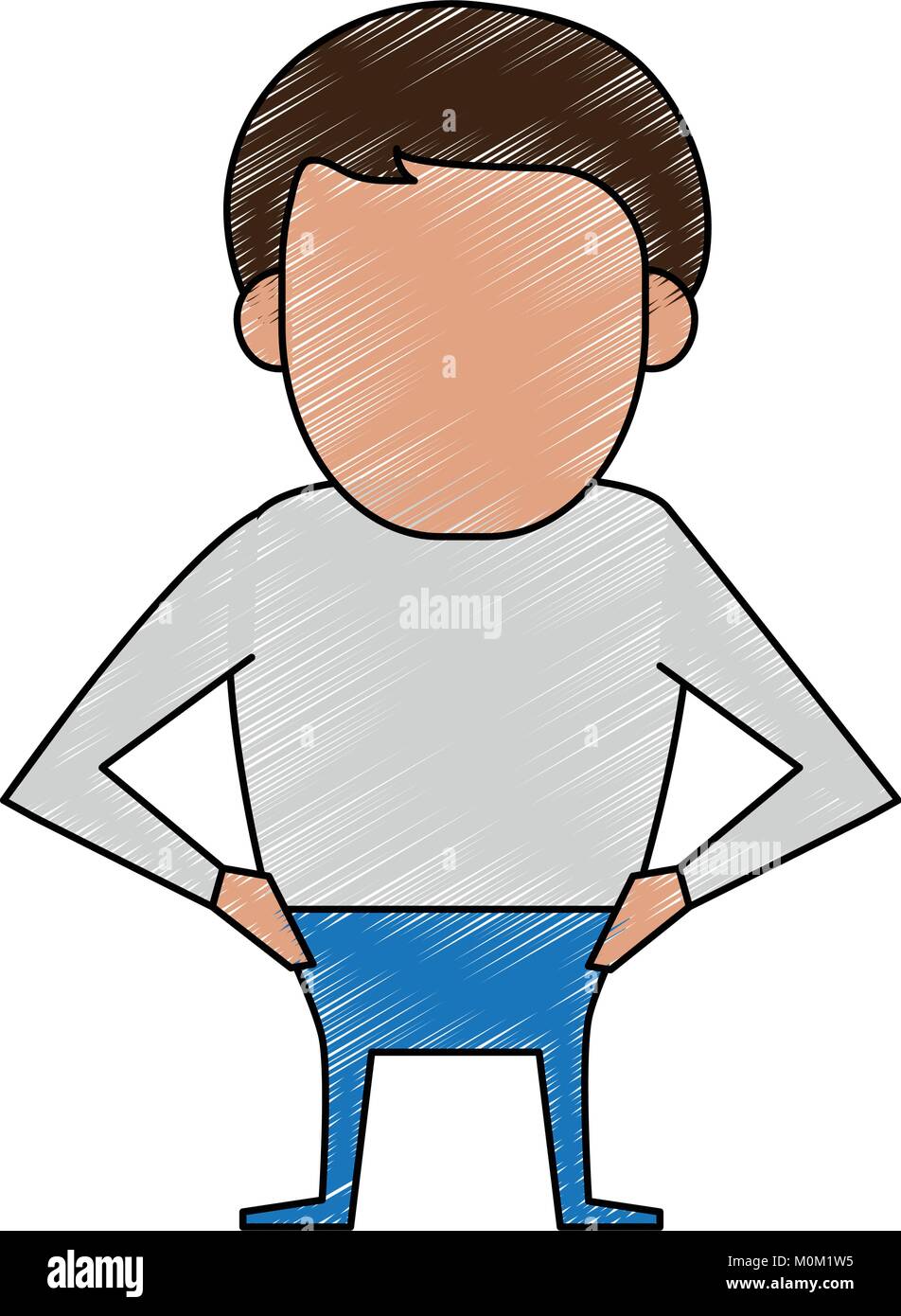 Man faceless cartoon Stock Vector Image & Art - Alamy