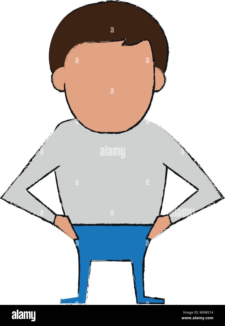 Man faceless cartoon Stock Vector Image & Art - Alamy
