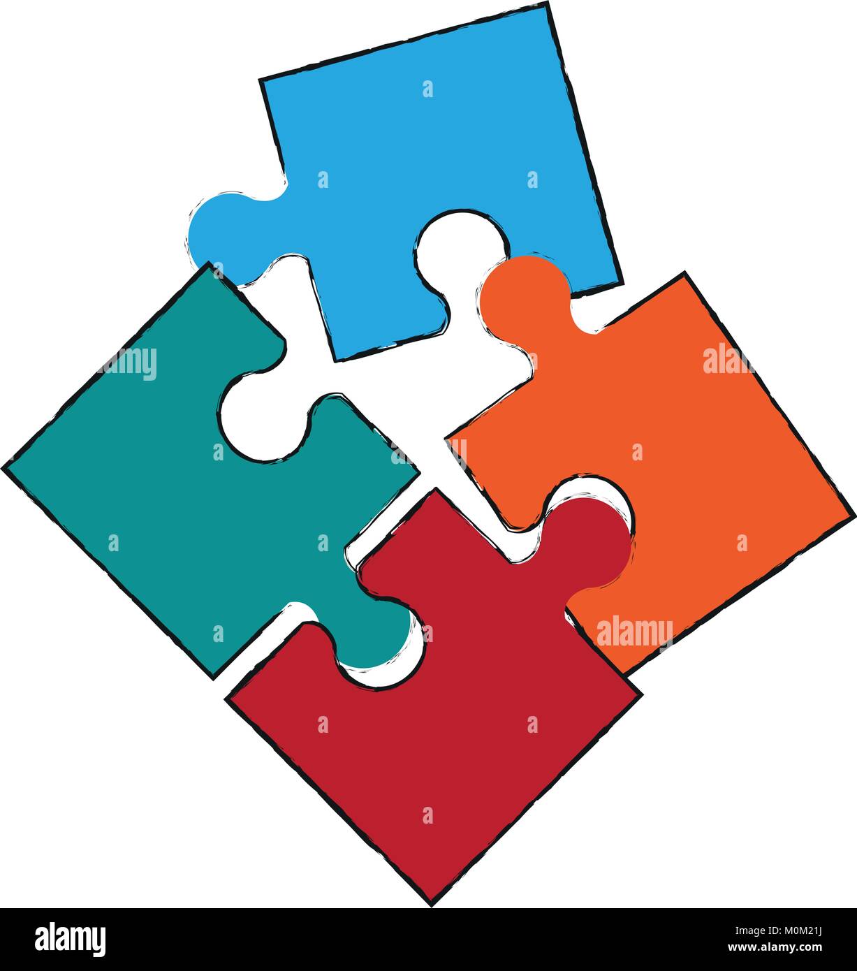 Jigsaw puzzle symbol Stock Vector Image & Art - Alamy