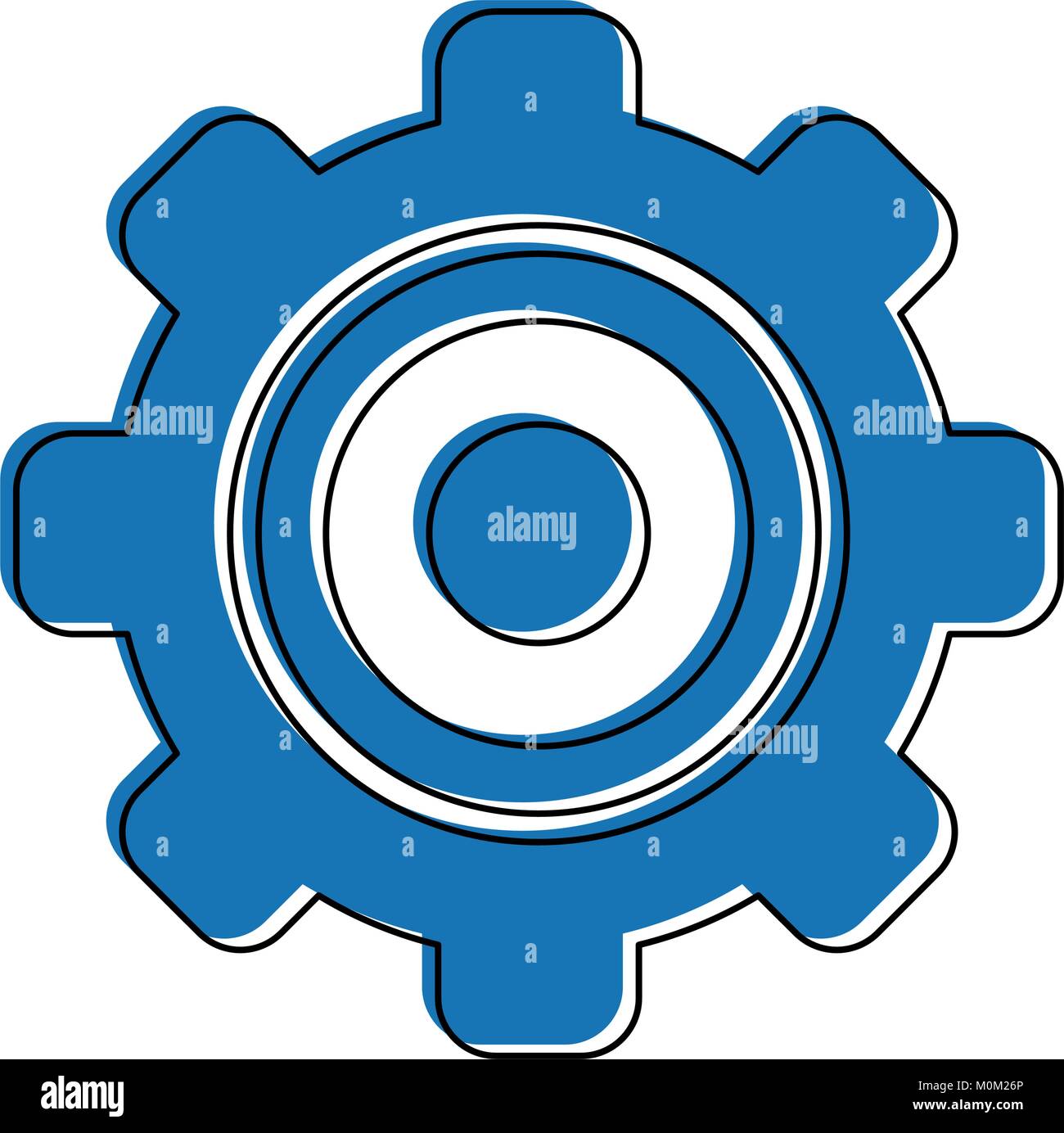 Gear machinery piece Stock Vector Image & Art - Alamy