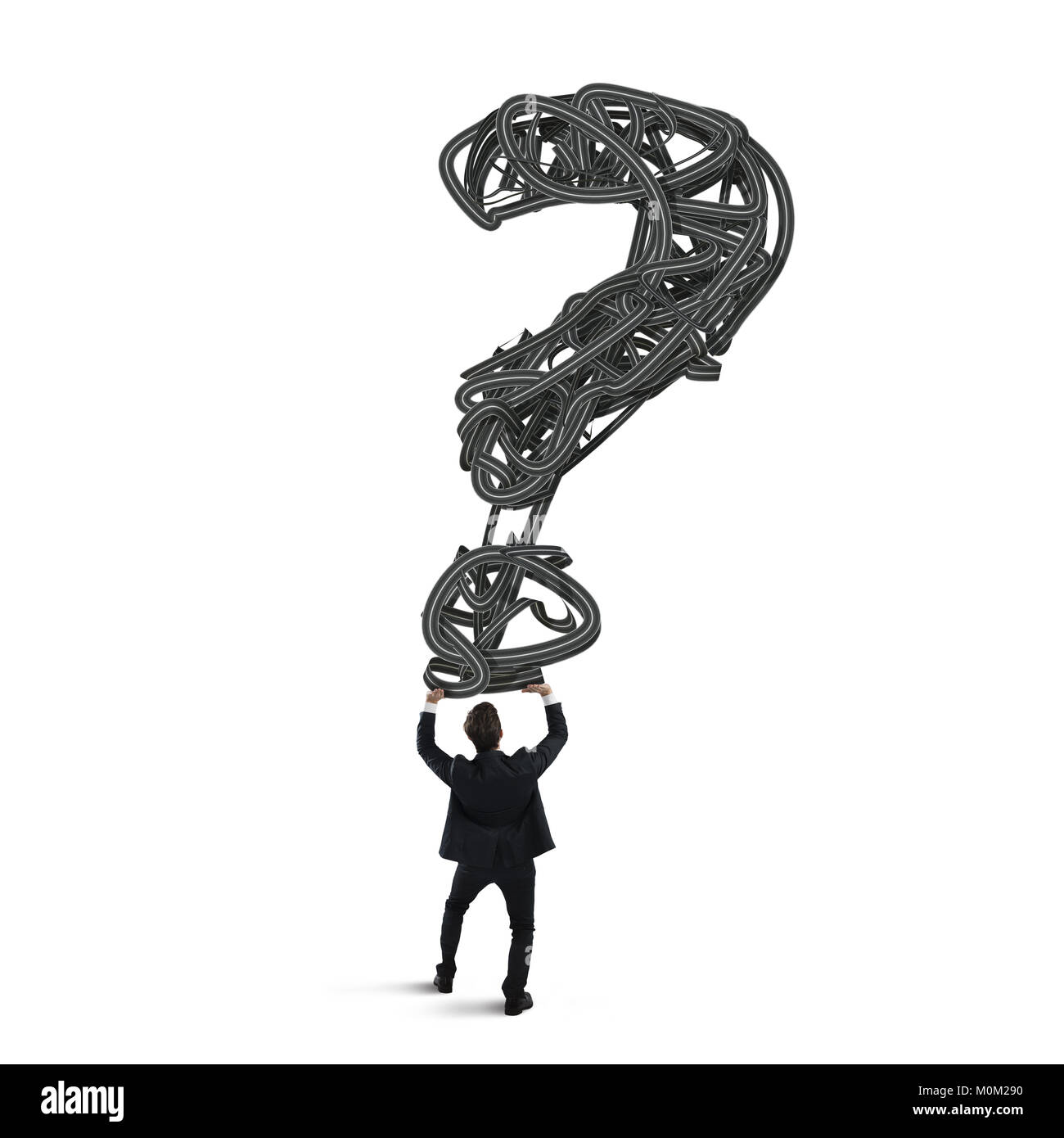 Difficult choices. 3D Rendering Stock Photo - Alamy