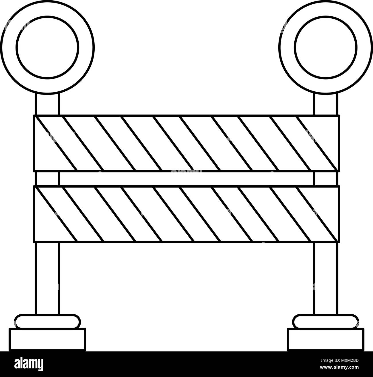 Construction barrier isolated Stock Vector Image & Art - Alamy