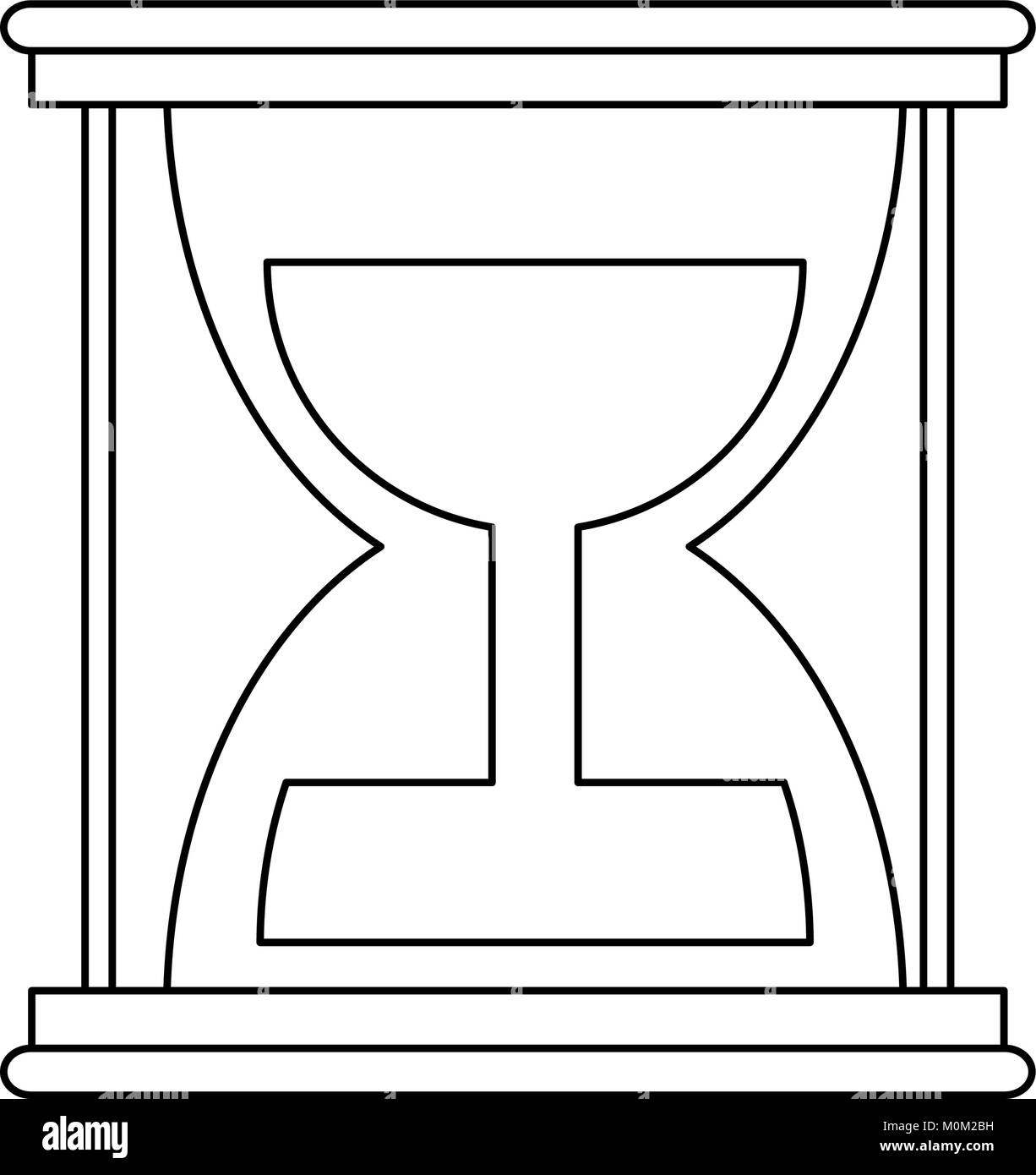 Hourglass time symbol Stock Vector Image & Art - Alamy