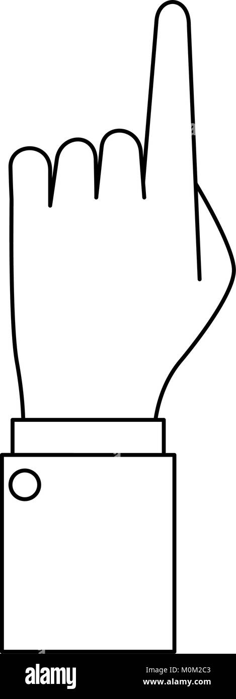 Hand pointing up Stock Vector Image & Art - Alamy