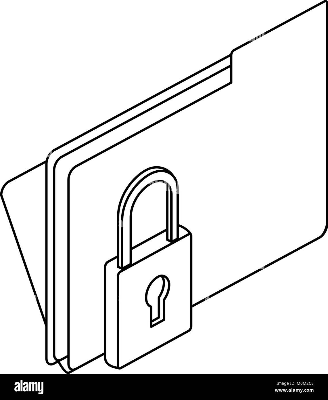 Secure folder Stock Vector Images - Alamy