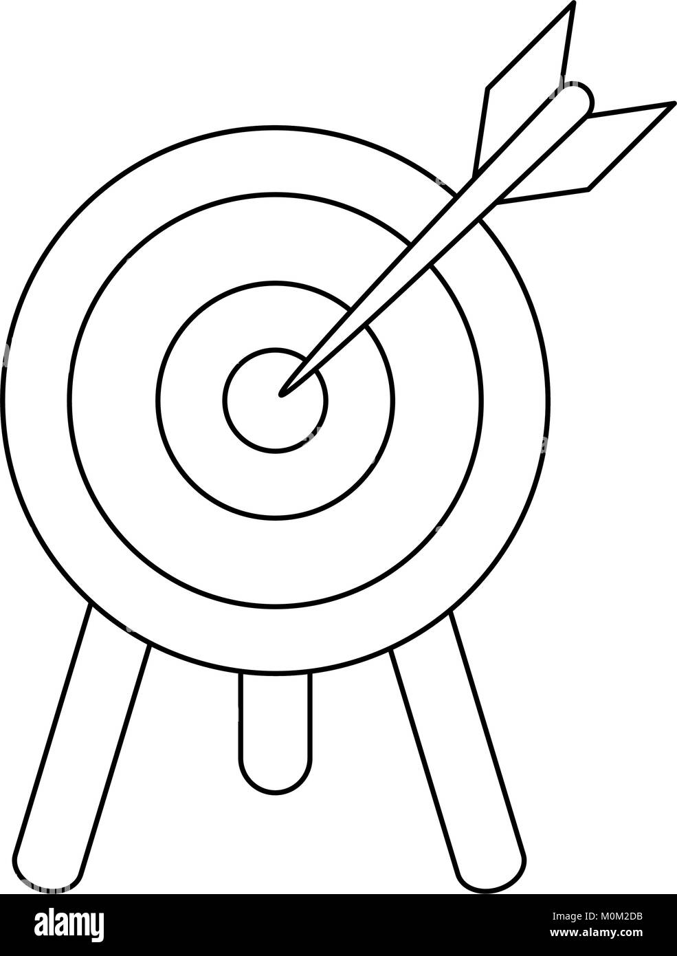 Dart Board Coloring Pages