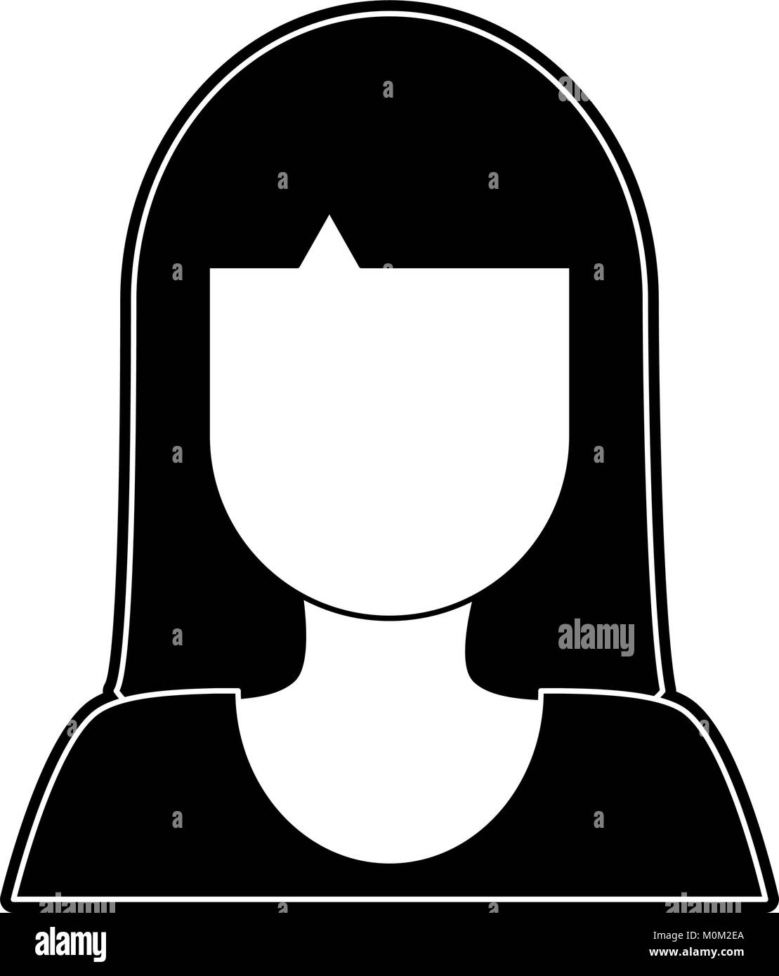 Woman faceless profile Stock Vector Image & Art - Alamy