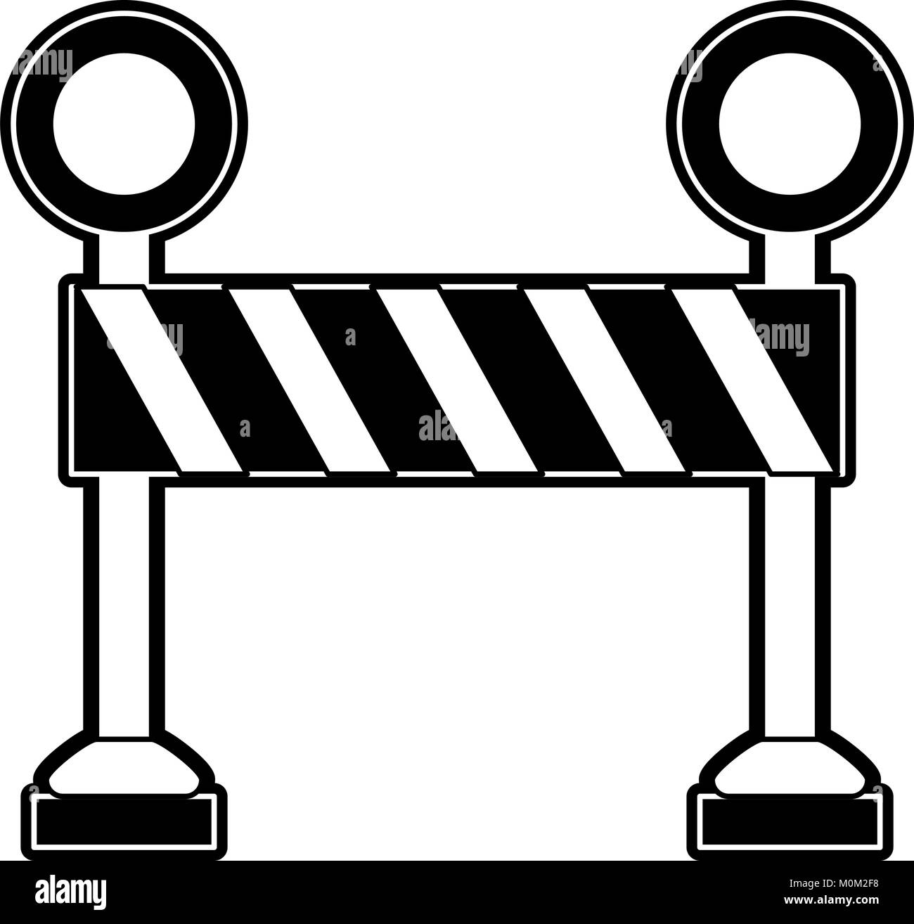 Construction barrier isolated Stock Vector Image & Art - Alamy