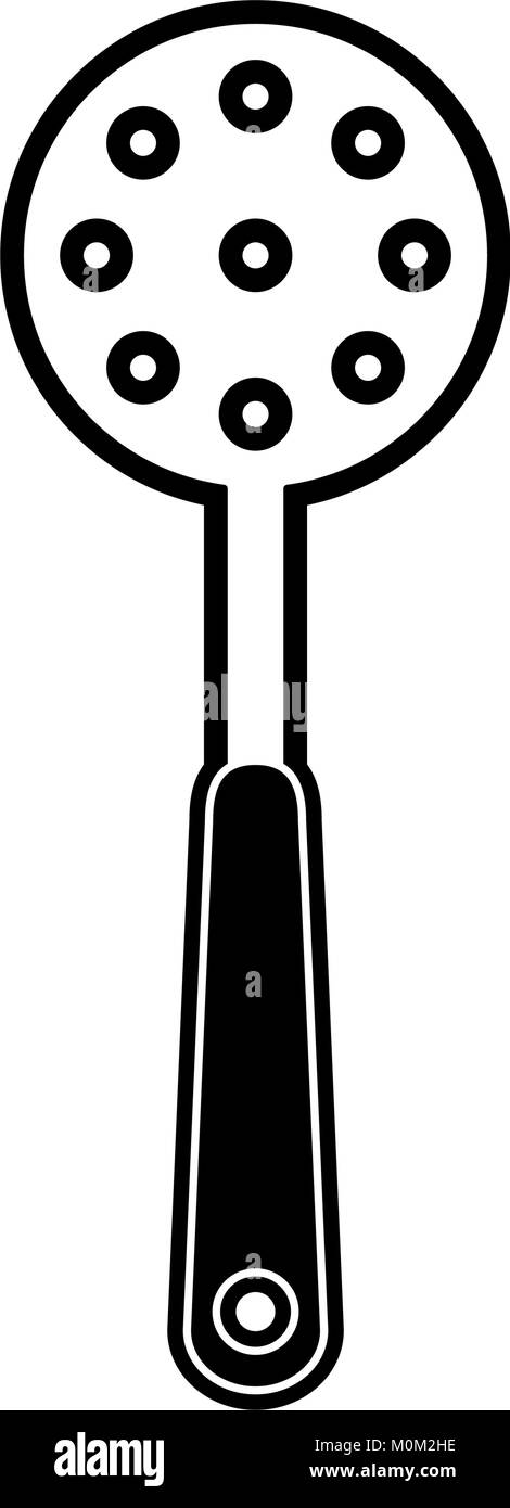 Skimmer kitchen utensil Stock Vector Image & Art - Alamy