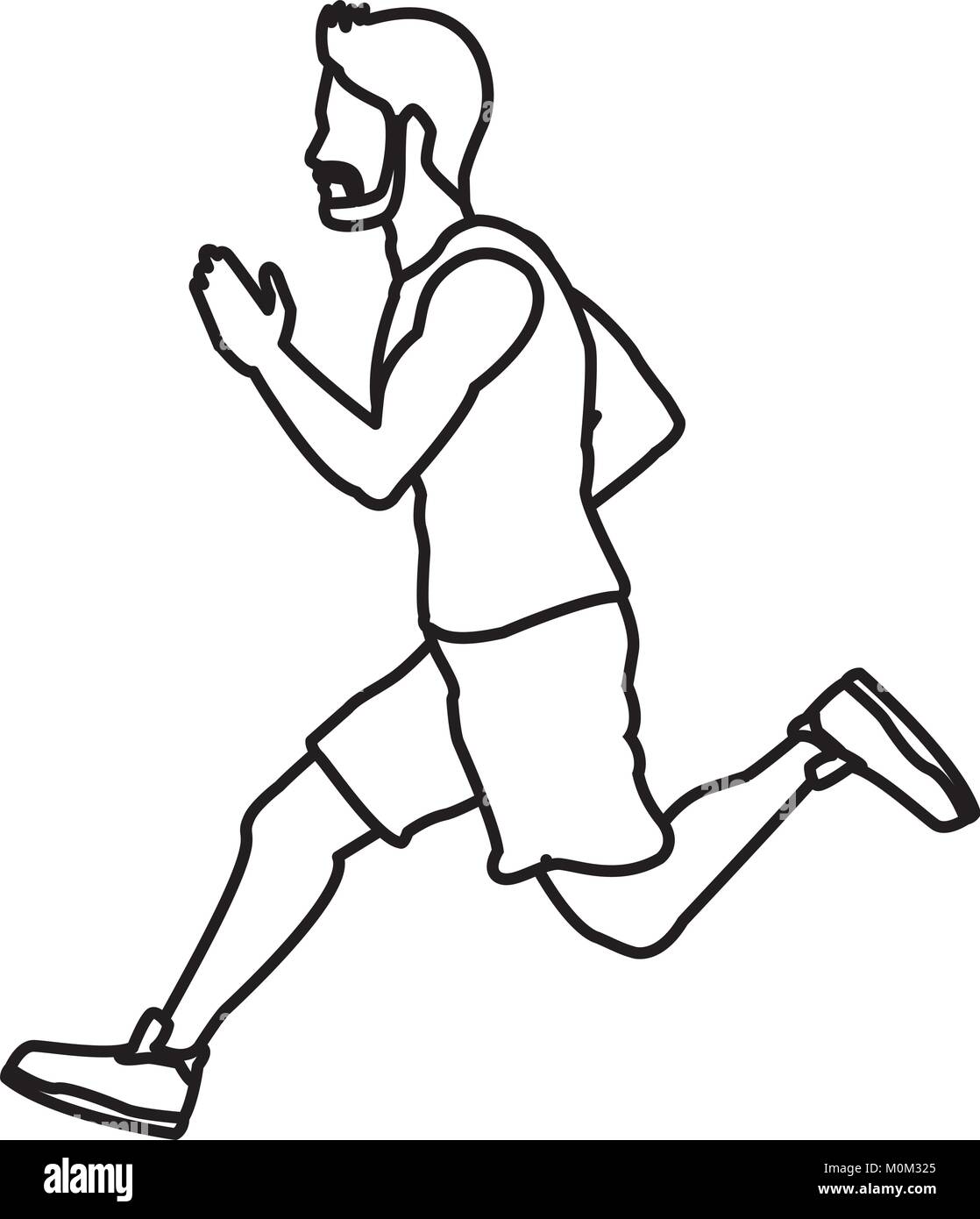 Fitness man running Stock Vector Image & Art - Alamy