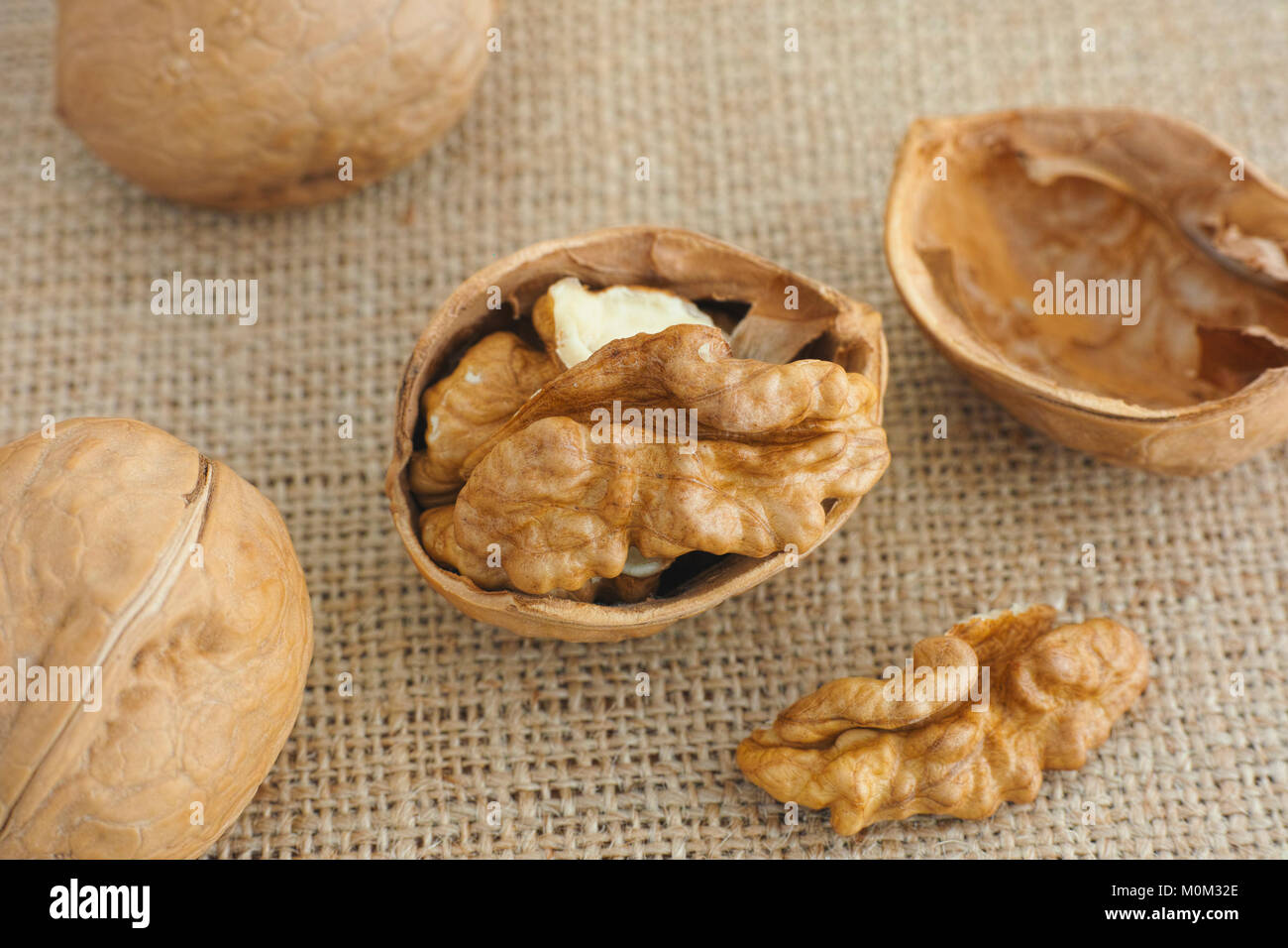 Cracked walnut hi-res stock photography and images - Alamy