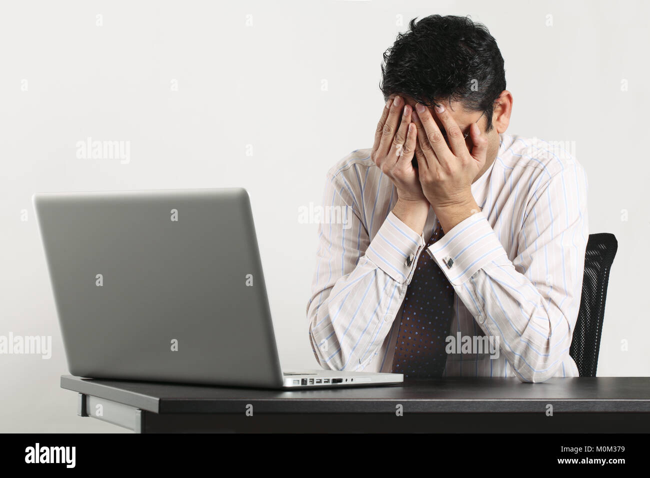 Indian man sitting in front of computer hi-res stock photography and ...