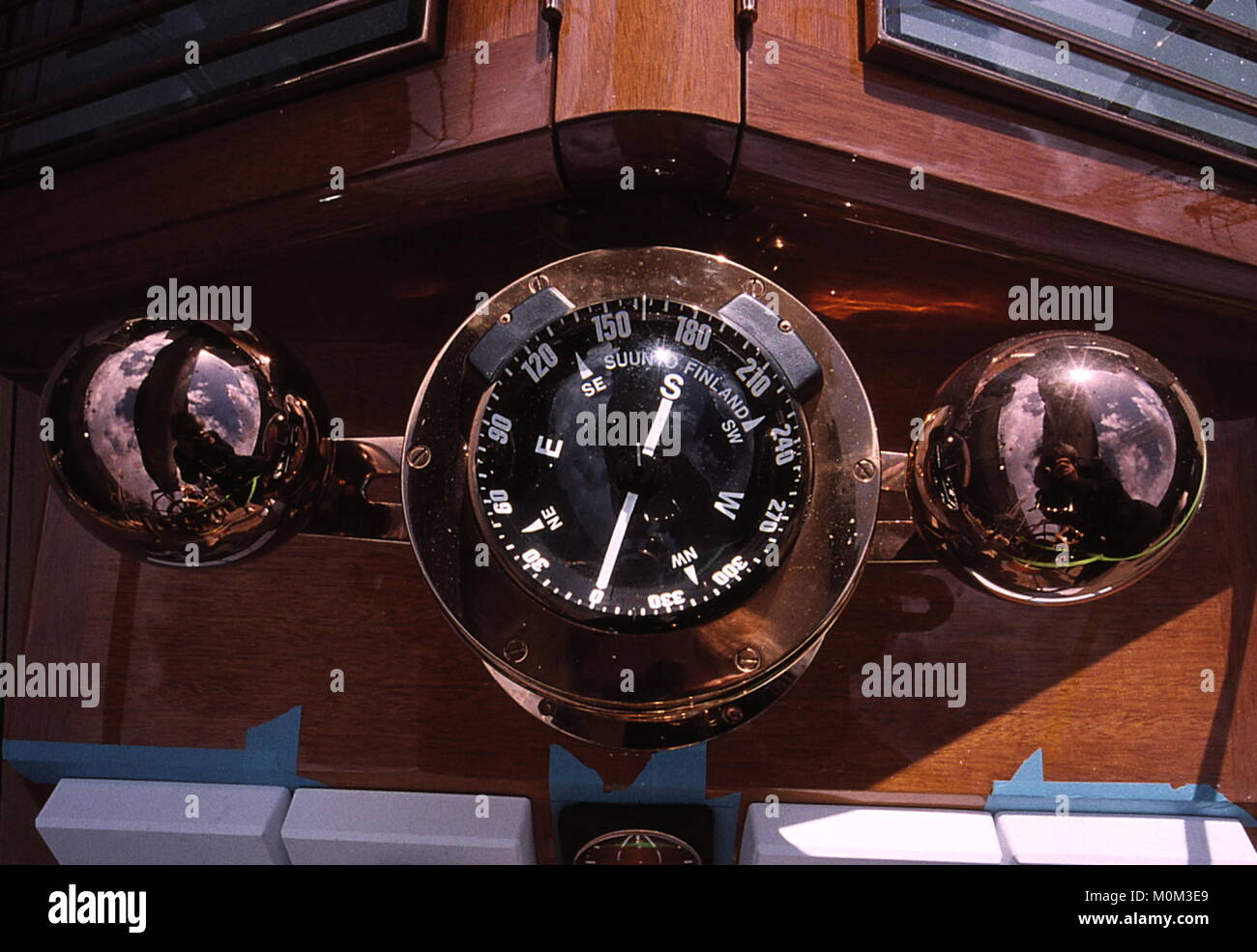 AJAXNETPHOTO. FALMOUTH, ENGLAND. - BINNACLE - COMPASS AND BINNACLE OF ...