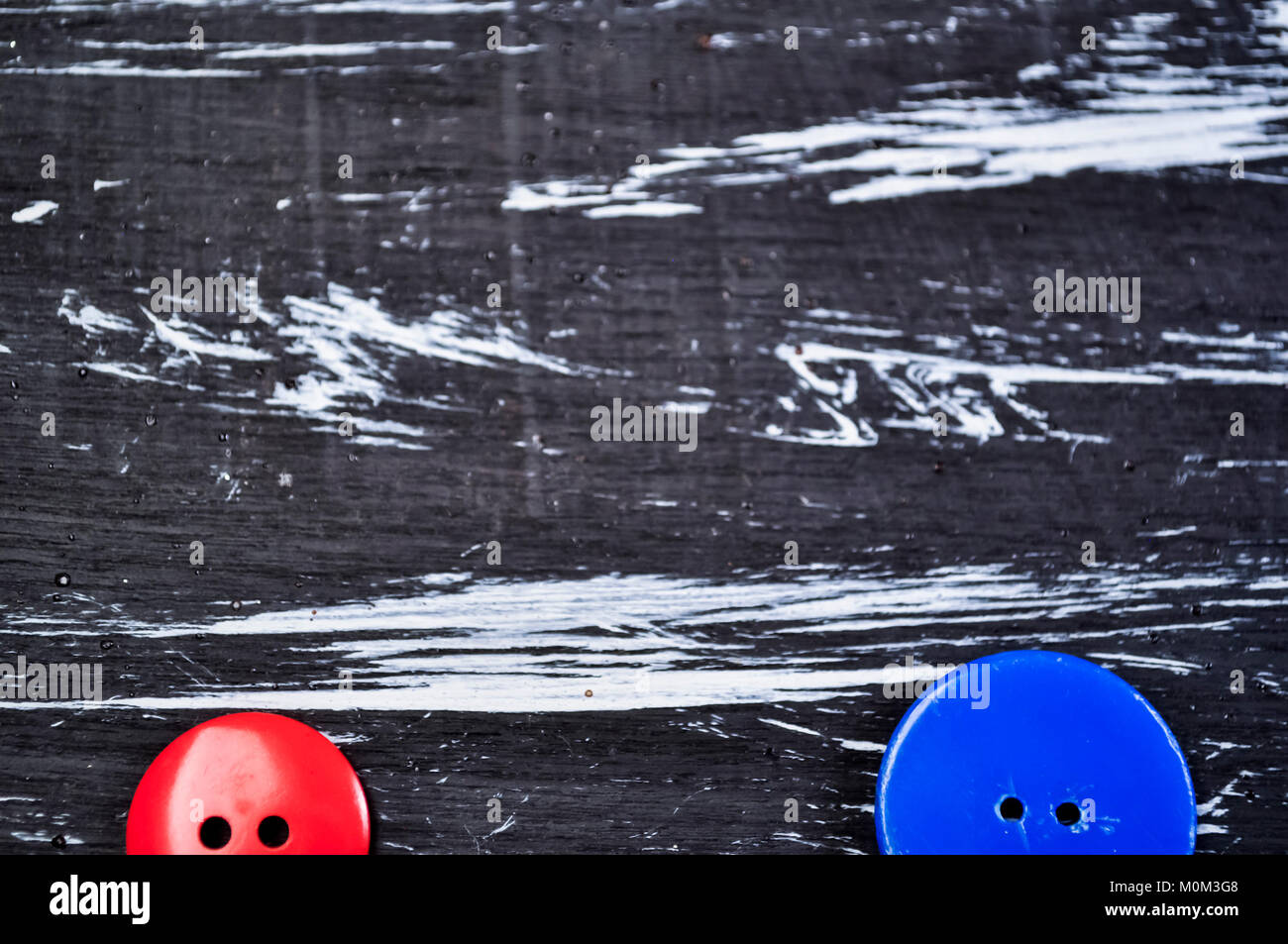 Buttons for clothing and sewing on the table Stock Photo - Alamy
