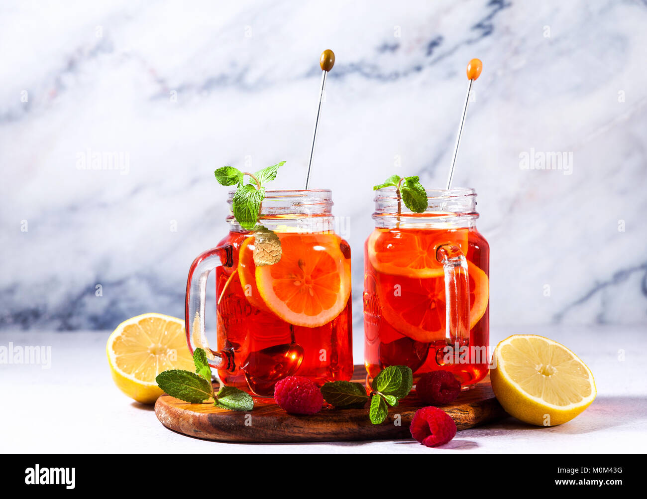 Raspberry orange drink hi-res stock photography and images - Alamy