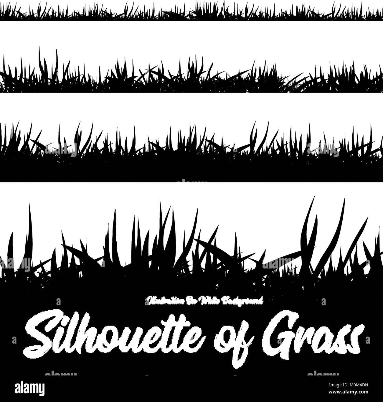 Grass outline illustration hi-res stock photography and images - Alamy