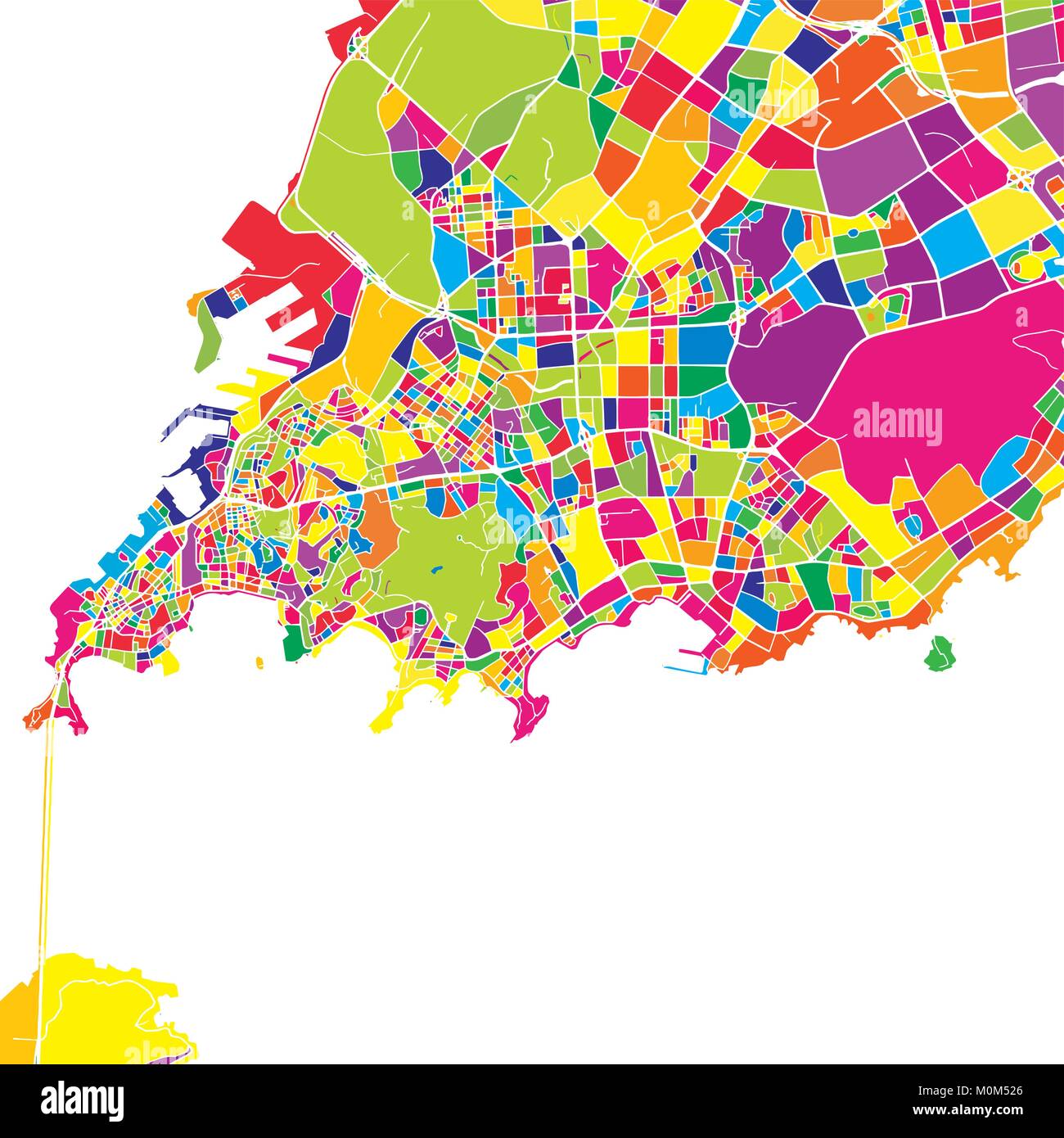 Map of qingdao Stock Vector Images - Alamy