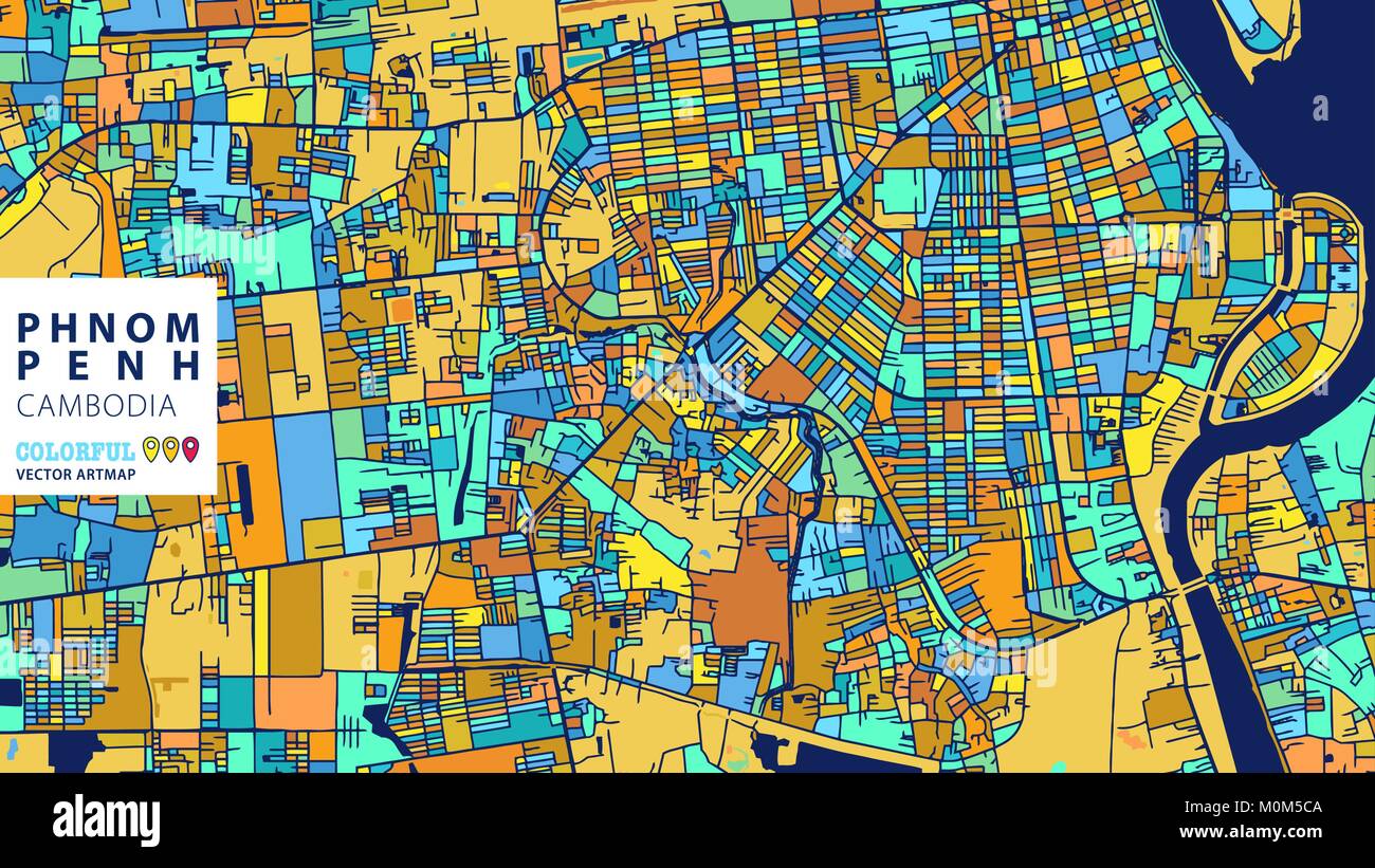 Map of phnom penh hi-res stock photography and images - Alamy