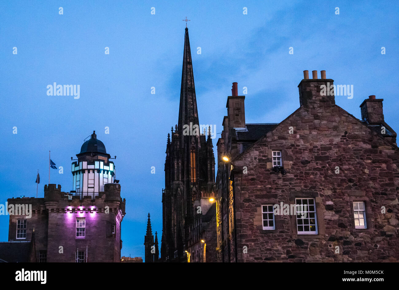 Edinburgh the hub night hi-res stock photography and images - Alamy