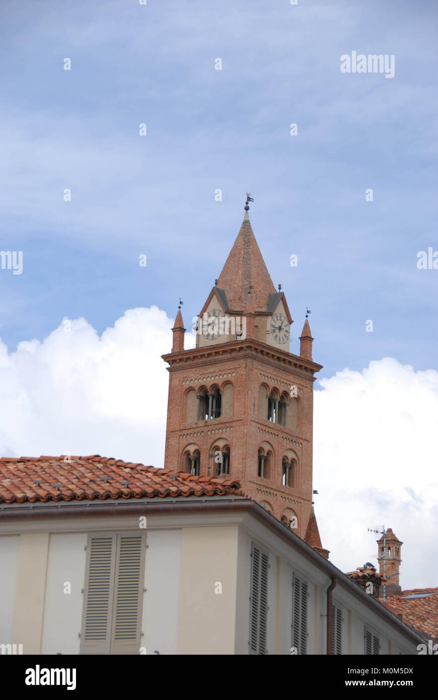 The tower bells of the Cathedral of the City of Alba, Church of San ...