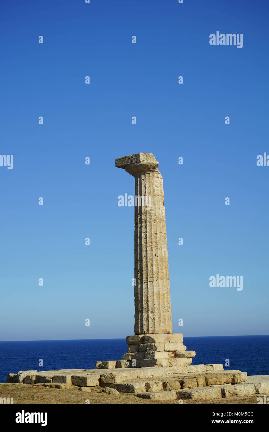 Archaeological area of Capo Colonna, Crotone - Calabria, Italy Stock ...