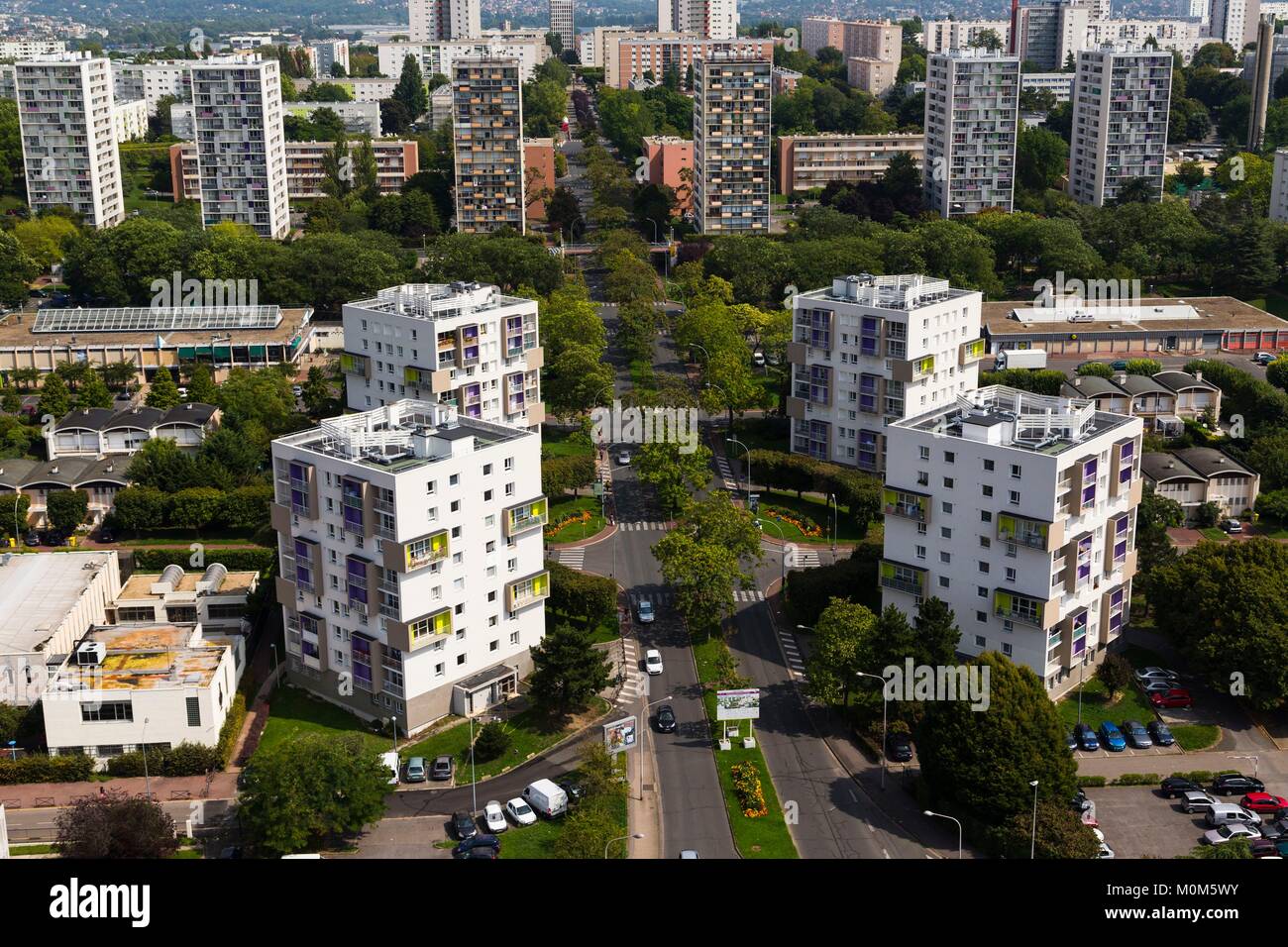 France,Val de Marne,Creteil,Mont Mesly District by architect Gustav ...