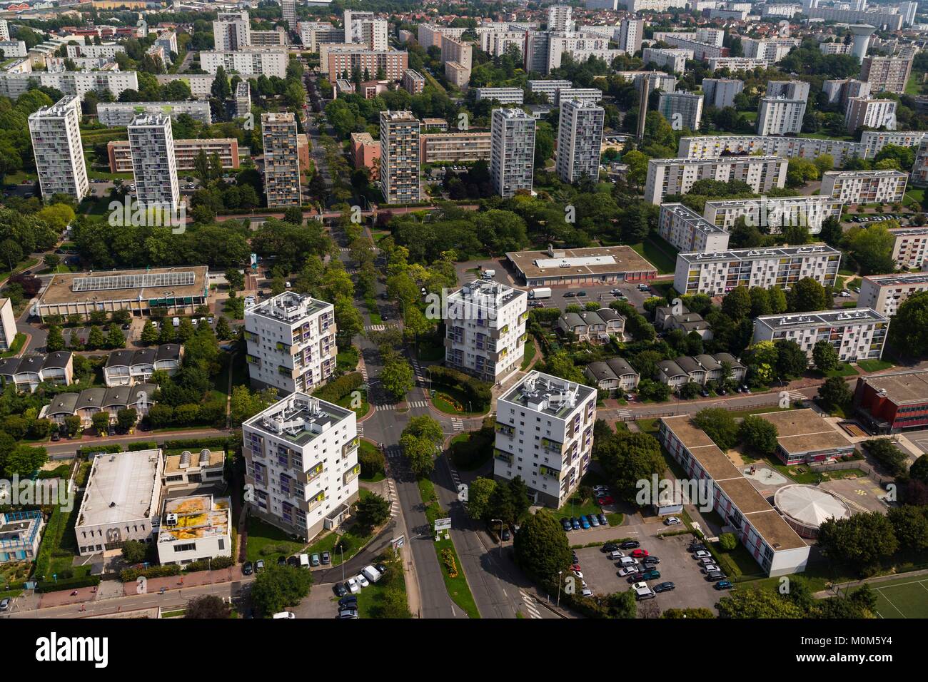 France,Val de Marne,Creteil,Mont Mesly District by architect Gustav ...