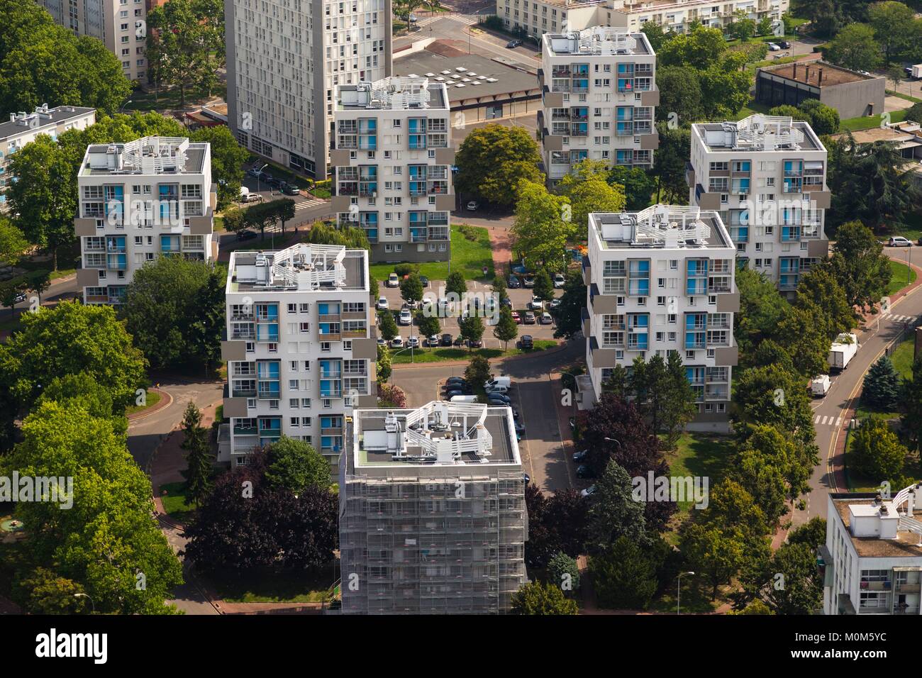 France,Val de Marne,Creteil,Mont Mesly District by architect Gustav ...