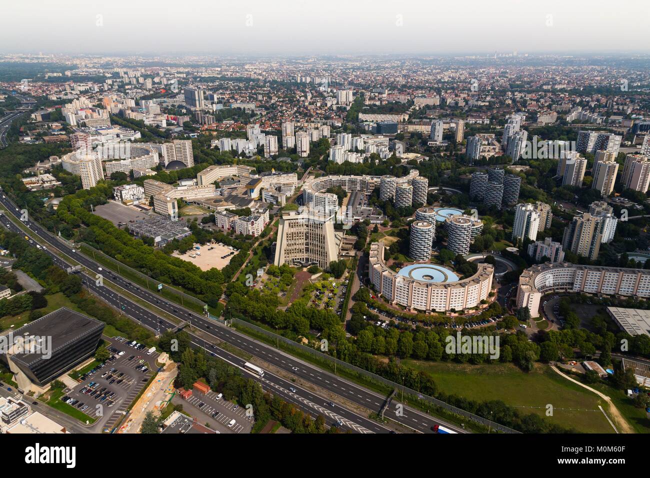 France,Val de Marne,Creteil,Palais district,buildings Choux from ...