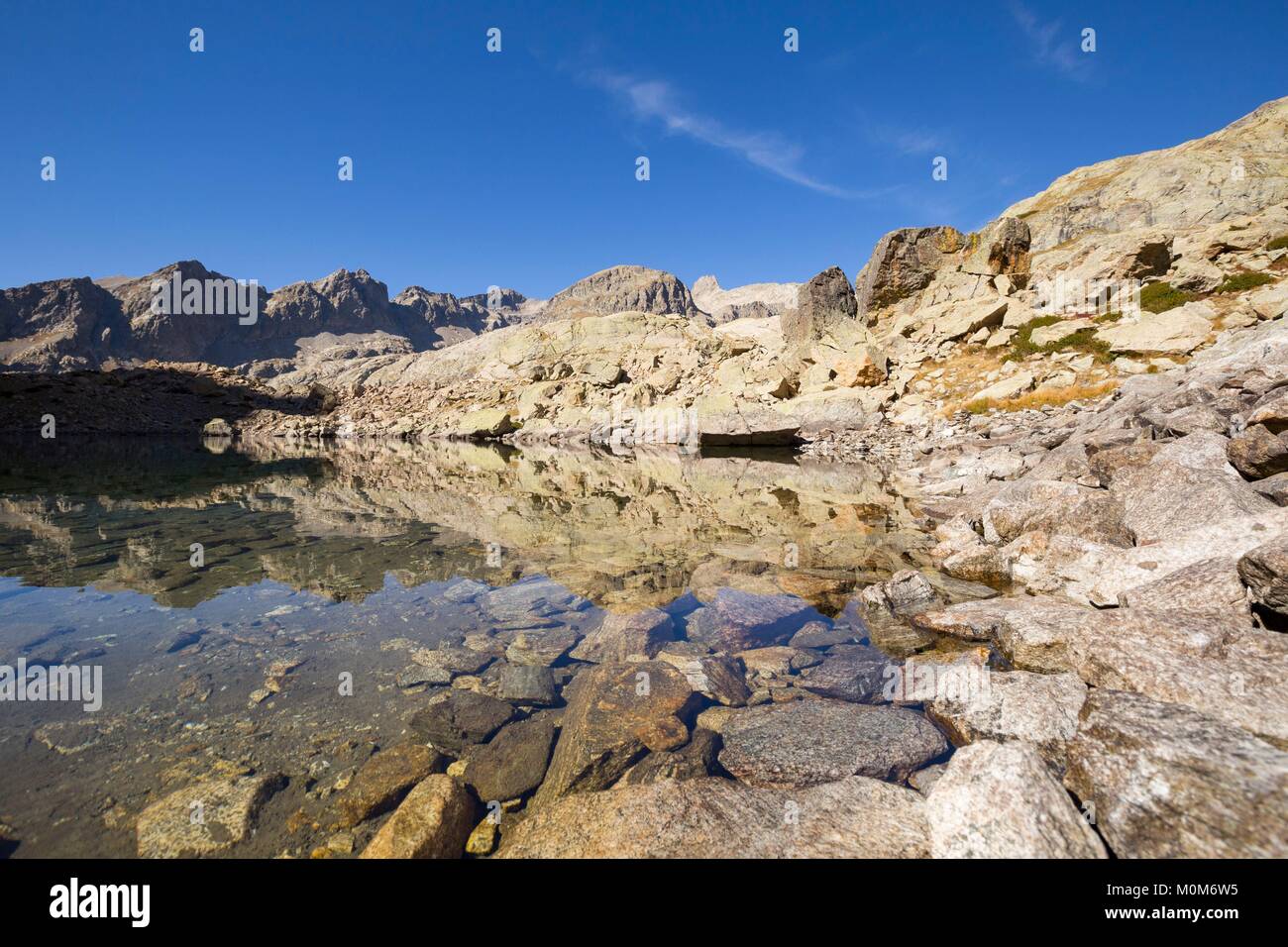France,Alpes Maritimes,Mercantour National Park,Gordolasque Valley,Lake ...