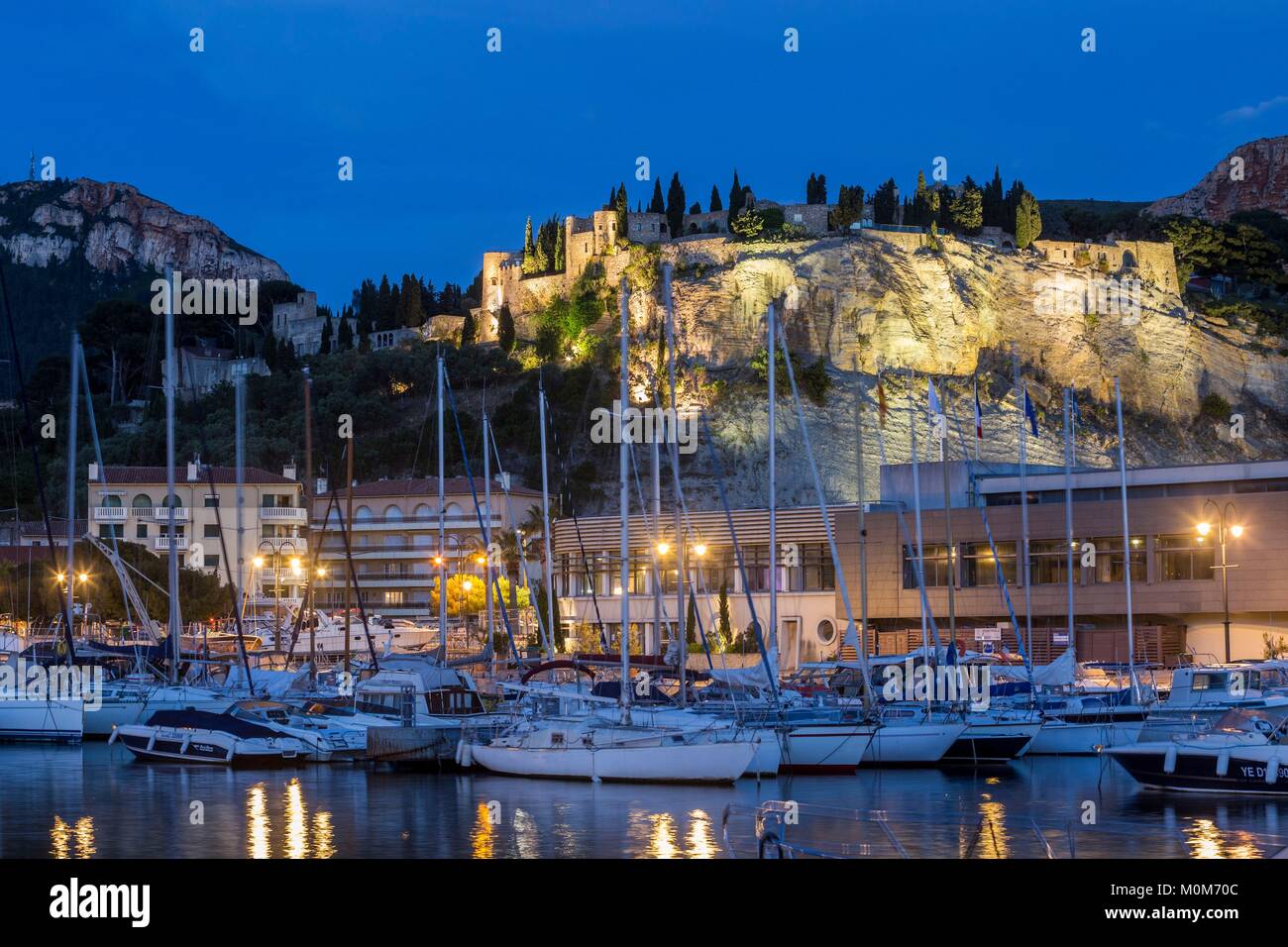 France,Bouches du Rhone,Cassis,the Castle of Cassis of the VIIIth ...
