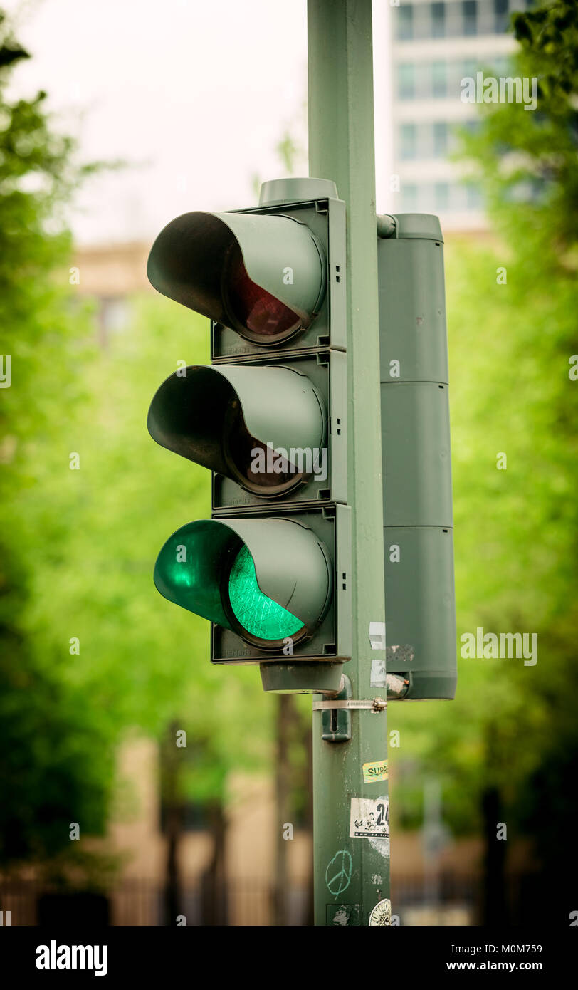 traffic light in the city street Stock Photo - Alamy