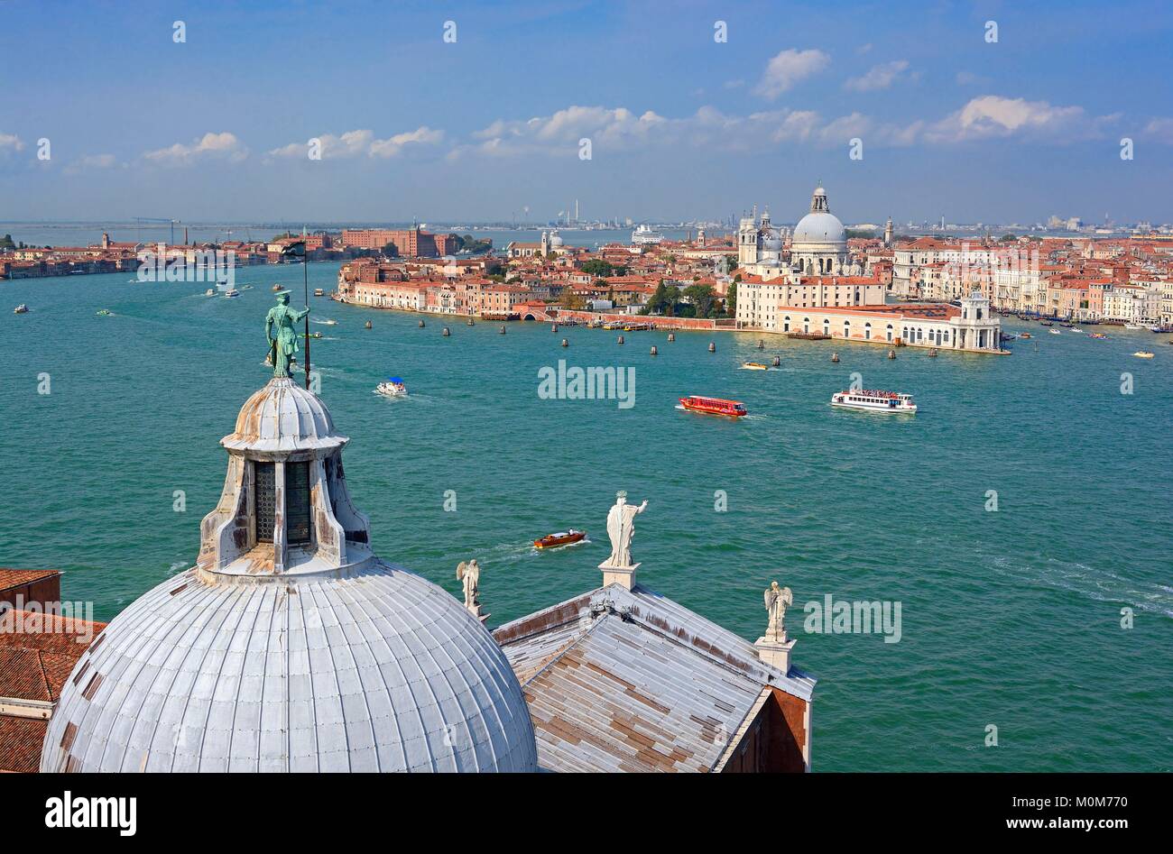 Italy,Veneto,Venice listed as World Heritage by UNESCO,the dome of the ...